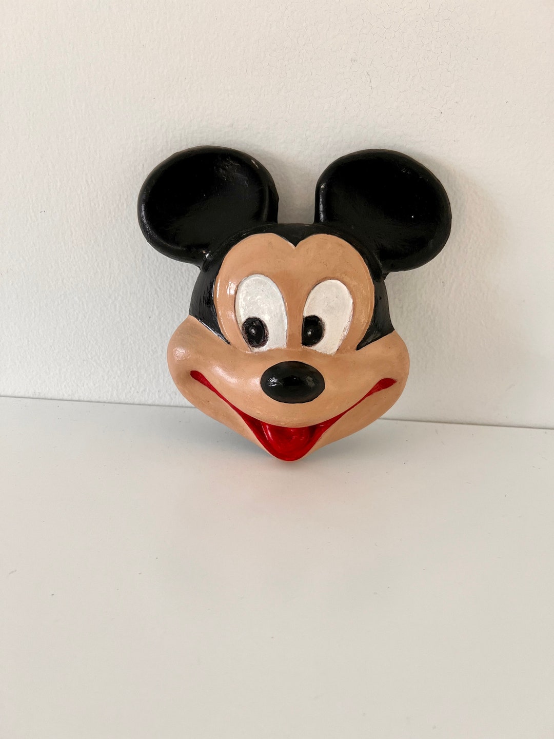 Vintage MICKEY MOUSE FACE, Retro Disney Wall Art, Plaster/chalkware ...