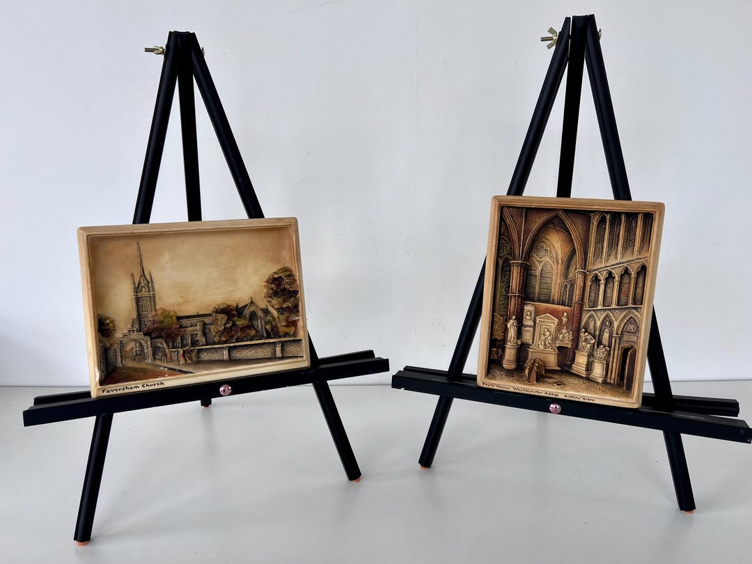 Vintage IVOREX RELIEF PLAQUES by Osborne, 1930s British Wall Art ...