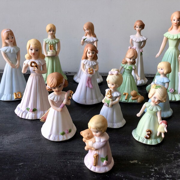 Hallmark Growing up Figurines - Etsy
