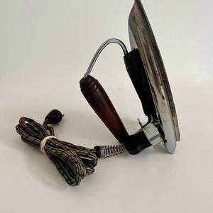Vintage SAMSON FOLD-AWAY Iron, Electric Iron With Wood Handle, Mid ...