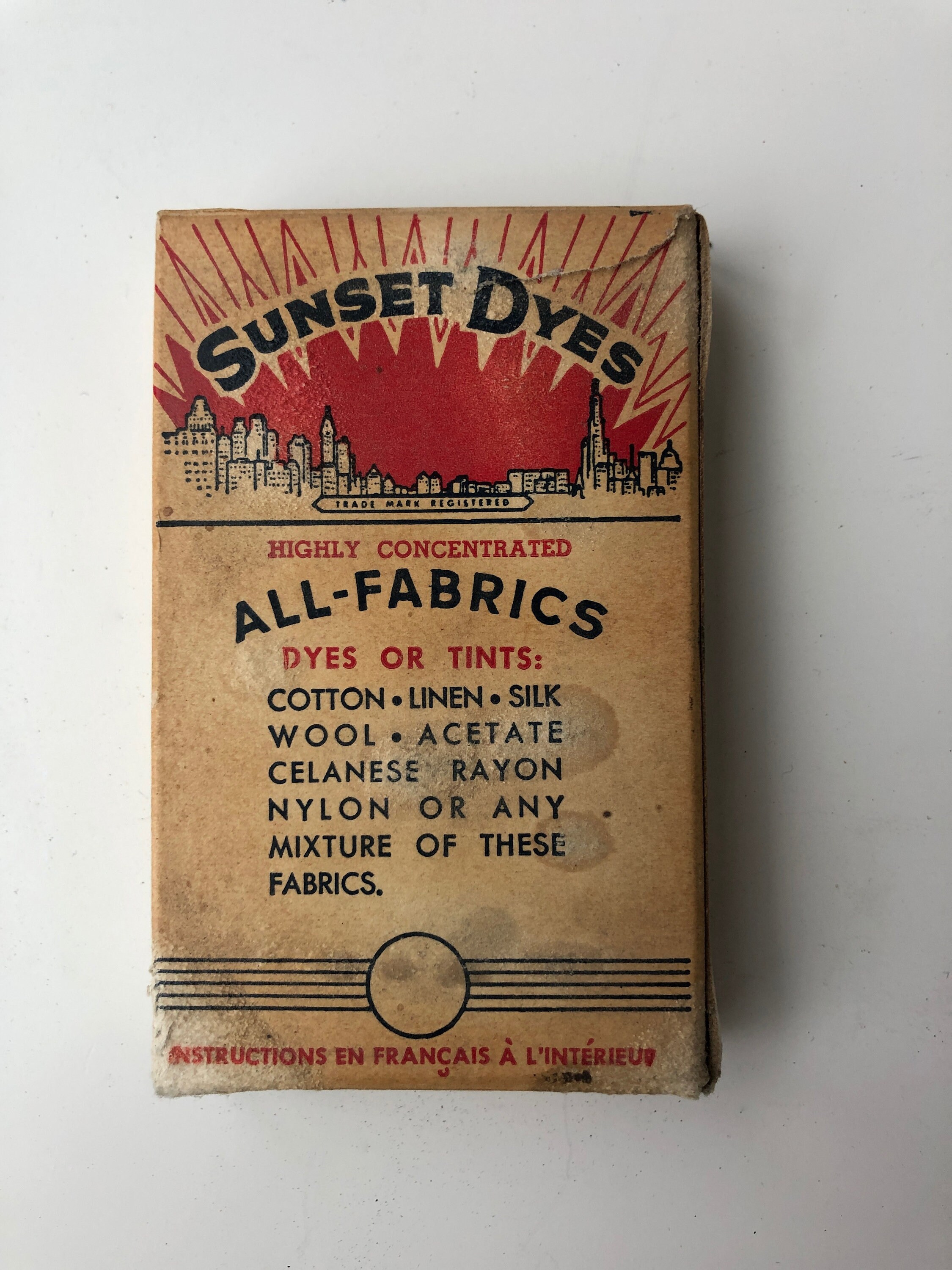 Vintage ADVERTISING DYE PACKAGES Sunset Dyes 3 Boxes of - Etsy