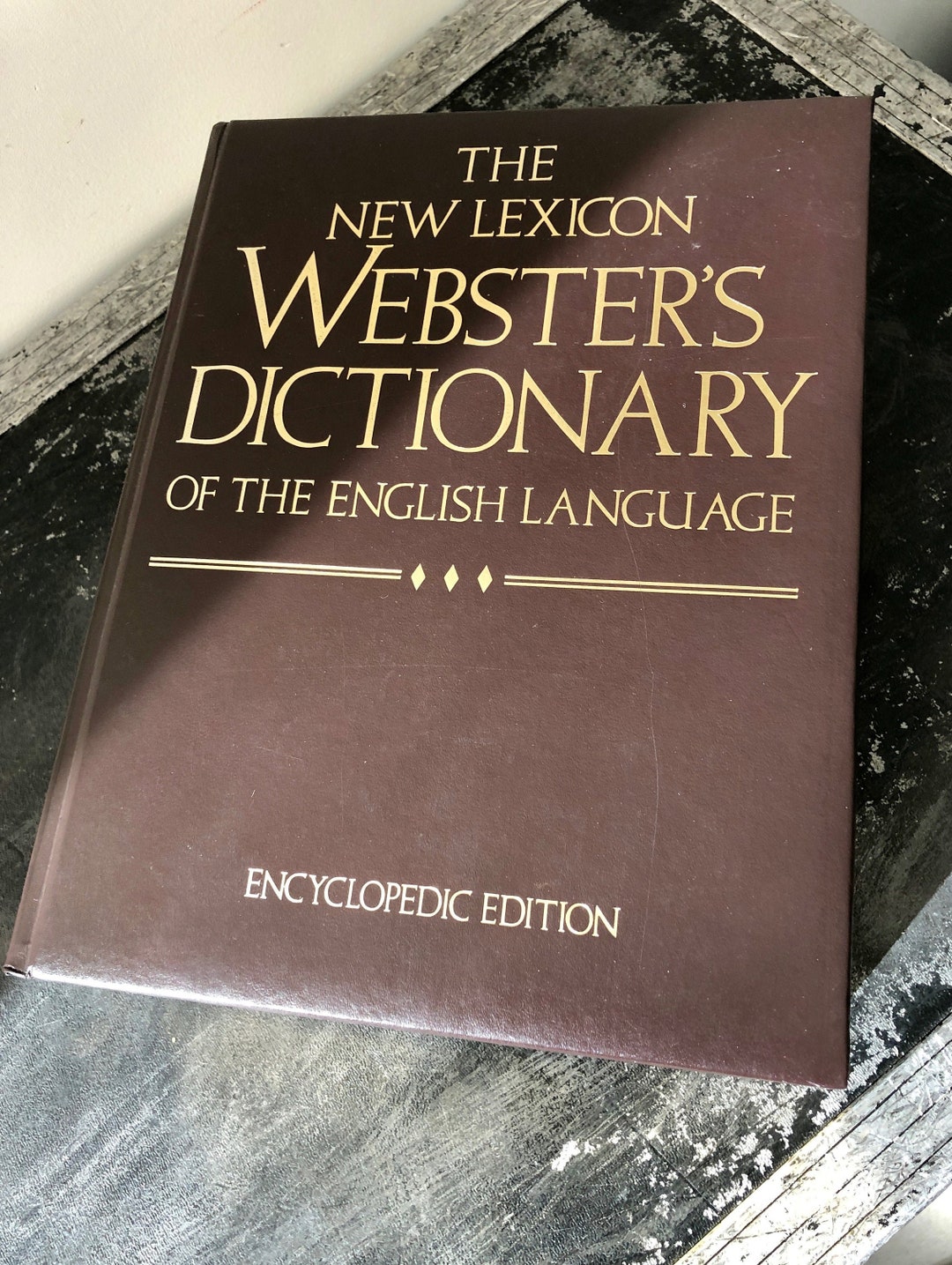 Vintage 1987 WEBSTER'S DICTIONARY, New Lexicon Webster's Encyclopedic ...