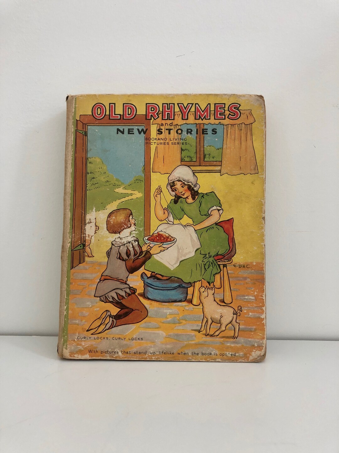 Vintage 1930s Pop-up Book: Old Rhymes and New Stories, Bookano Series ...