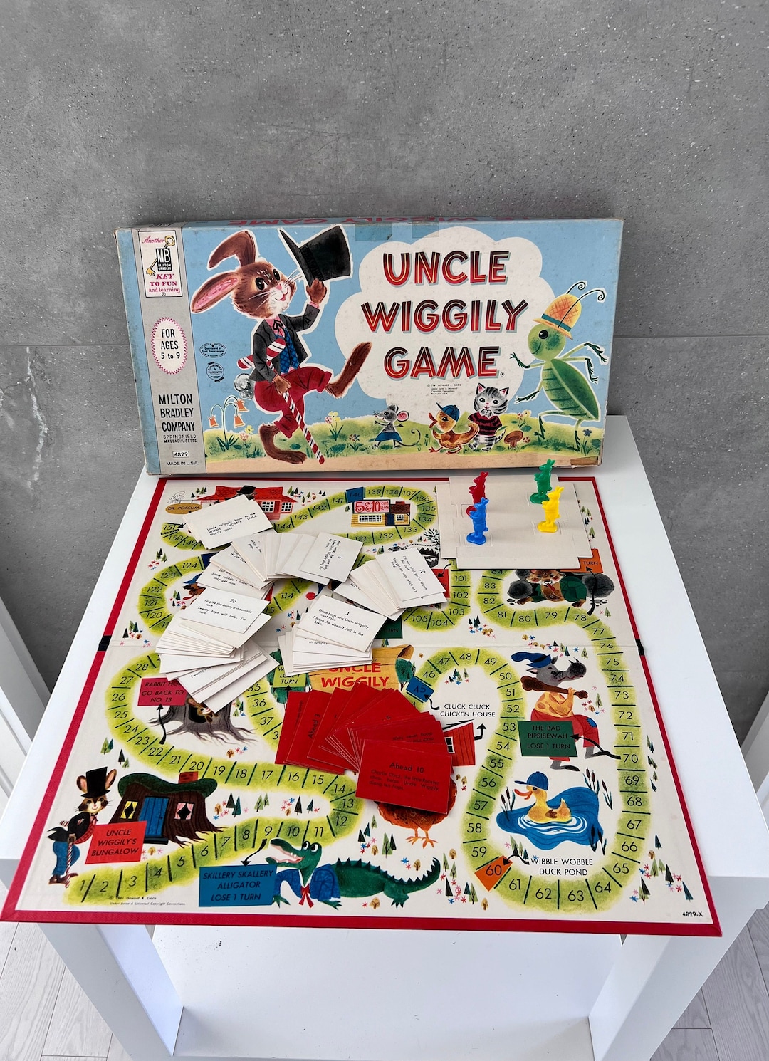 Vintage Uncle Wiggly Board Game: 1961 Milton Bradley Complete - Etsy