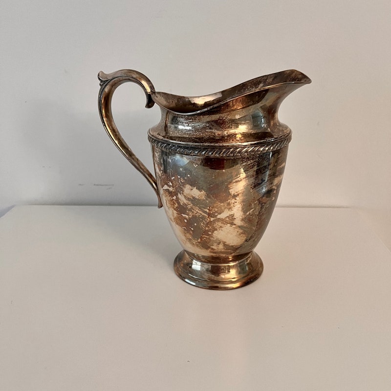 Silver Plate Pitcher - Etsy