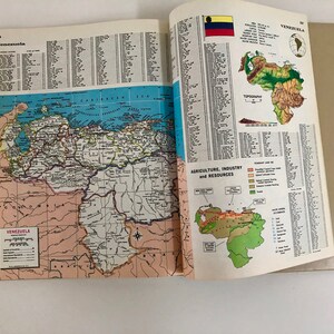 Vintage 1970 HAMMOND WORLD ATLAS, New Perspective Edition, Gazetteer ...