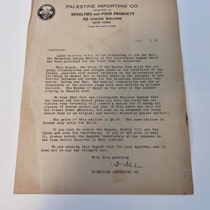 Vintage 1930s ILLUSTRATED HAGADA Hebrew & English, 1st Jerusalem ...