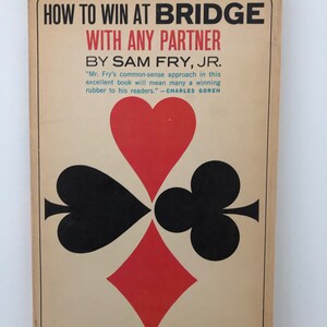 Vintage COLLECTION of 3 BRIDGE BOOKS, Winning W/ Bridge, Joy of Bridge ...