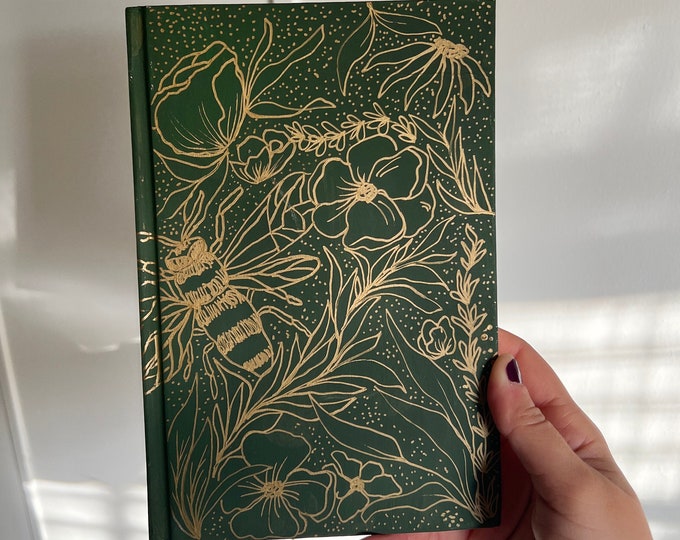 Golden Garden Journal | Notebook Art, Painted Journal - Etsy