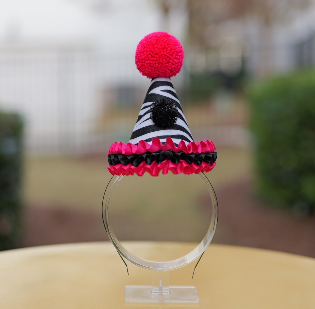 Made to Order Zebra Y2K Inspired Clown Hat 5 Inches - Etsy