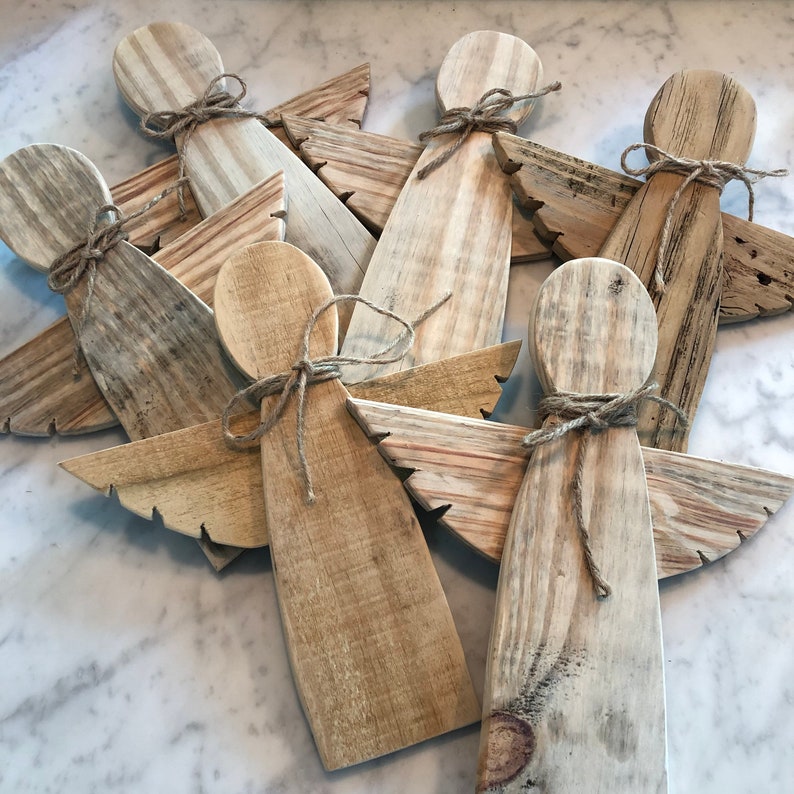 Wooden Angels, One of a Kind - Etsy