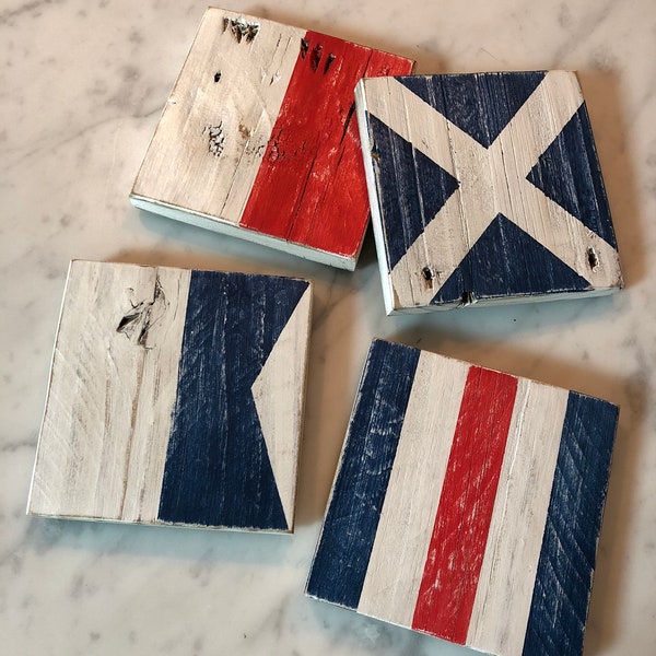 Nautical Coasters - Etsy
