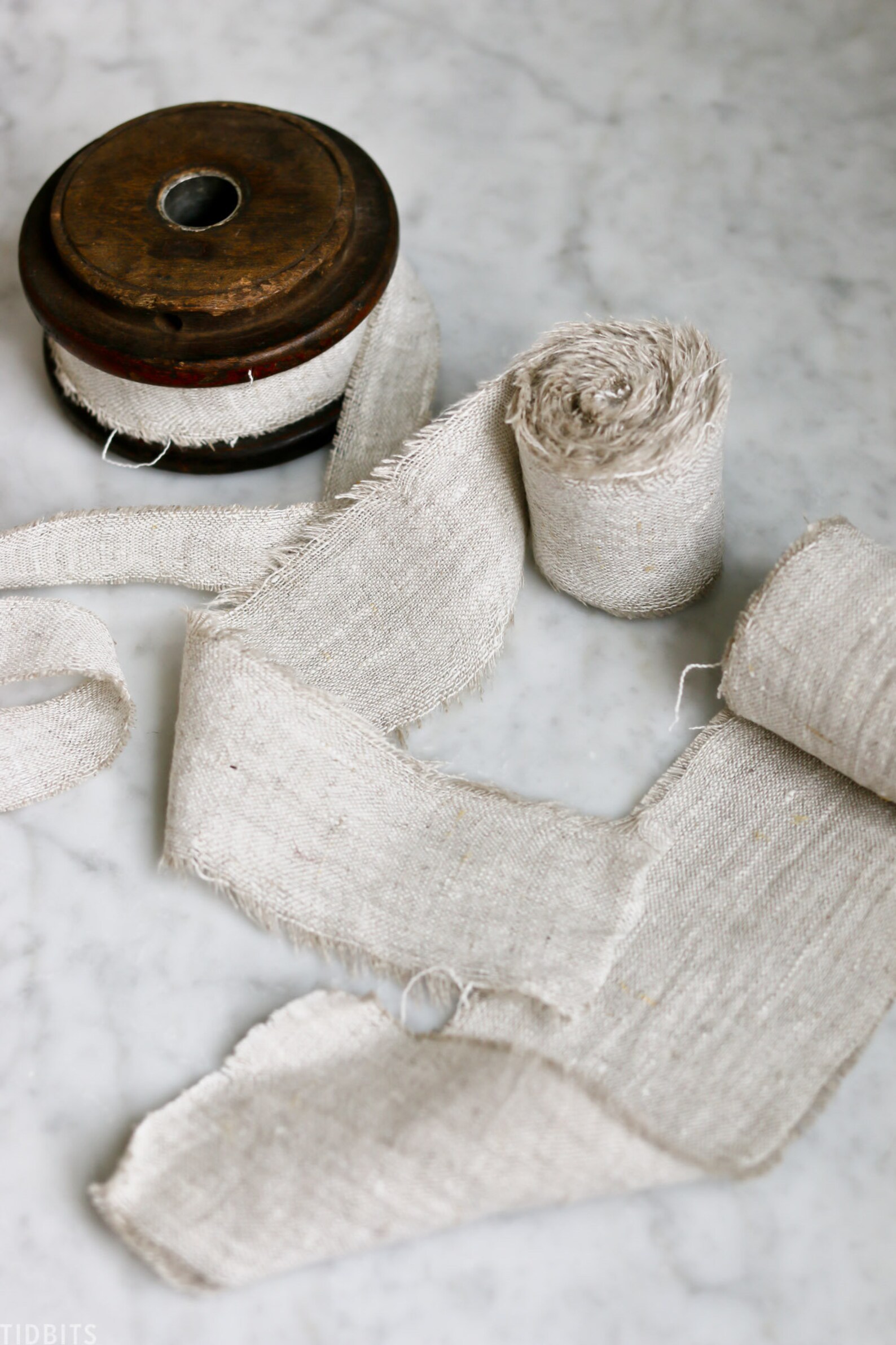 ALL NATURAL Linen Ribbon 100% Pure Linen With Rustic Frayed - Etsy