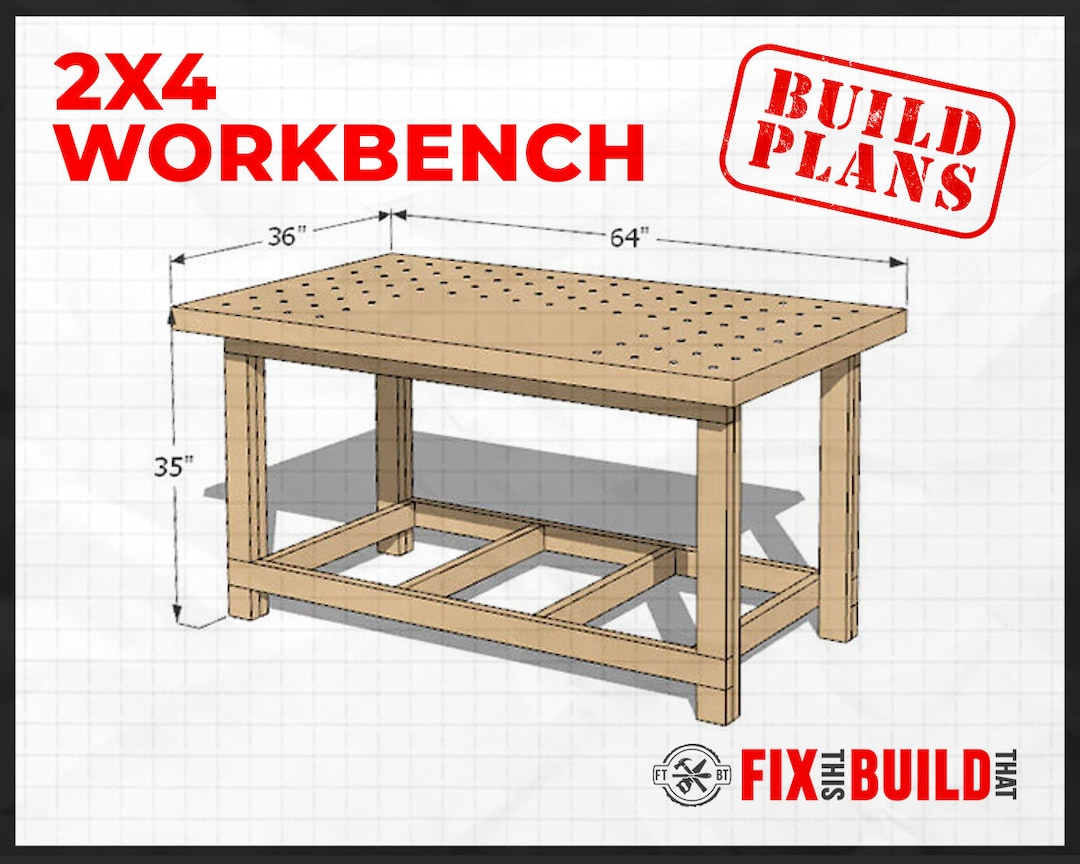 Sturdy 2x4 Workbench - Etsy