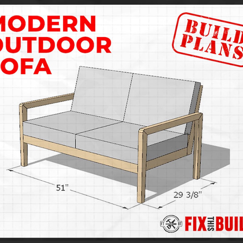 Diy Sofa Plans - Etsy