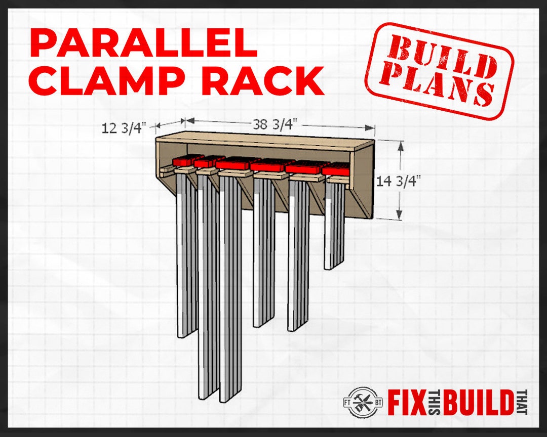 Space Saving Parallel Clamp Rack Plans - Etsy