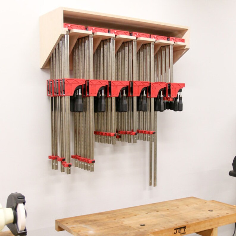 Space Saving Parallel Clamp Rack Plans - Etsy