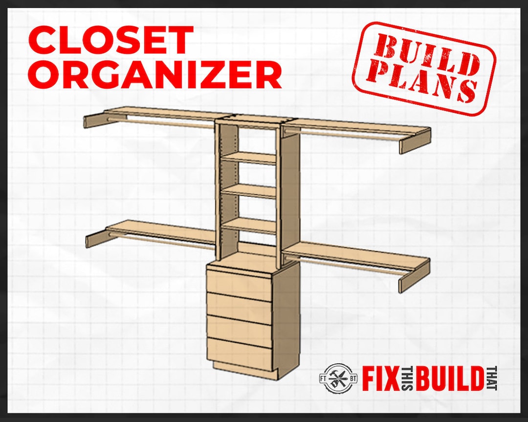 DIY Closet Organizer Plans - Etsy