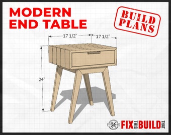 Modern Dining Table Build Plans - Etsy
