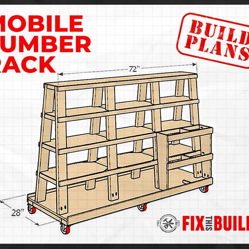Lumber Storage Cart - Etsy