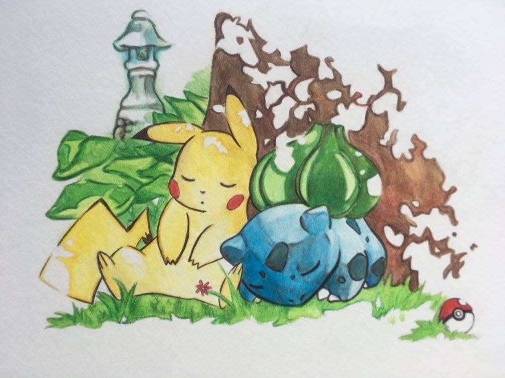 Pikachu and Bulbasaur - Etsy