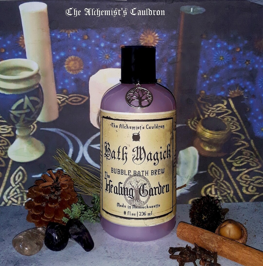 HEALING GARDEN, Bubble Bath Magic, 8 Oz. Ease Hectic Day, Heal Mind ...