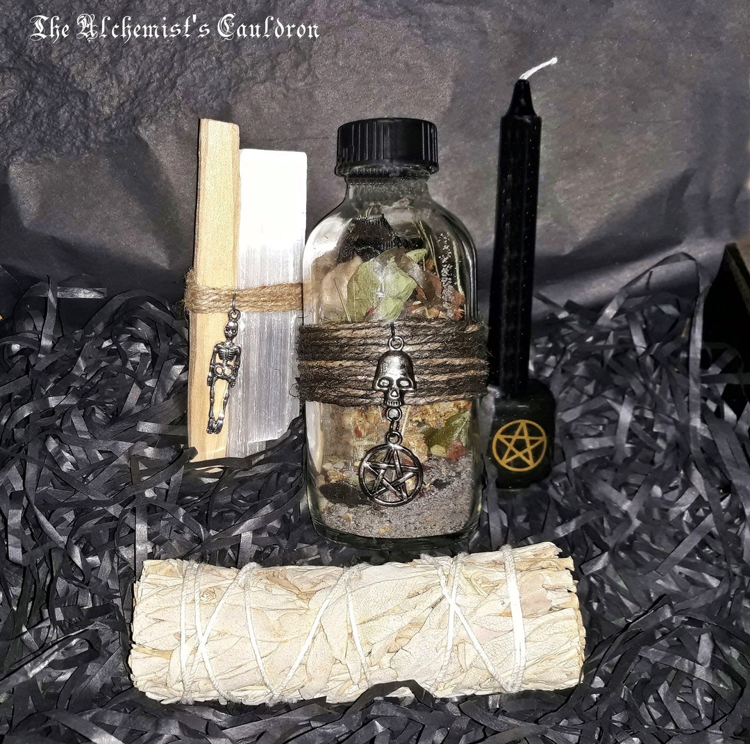 PROTECTION Spell Bottle Set, Home Safety, Protect From Harm, Rid ...