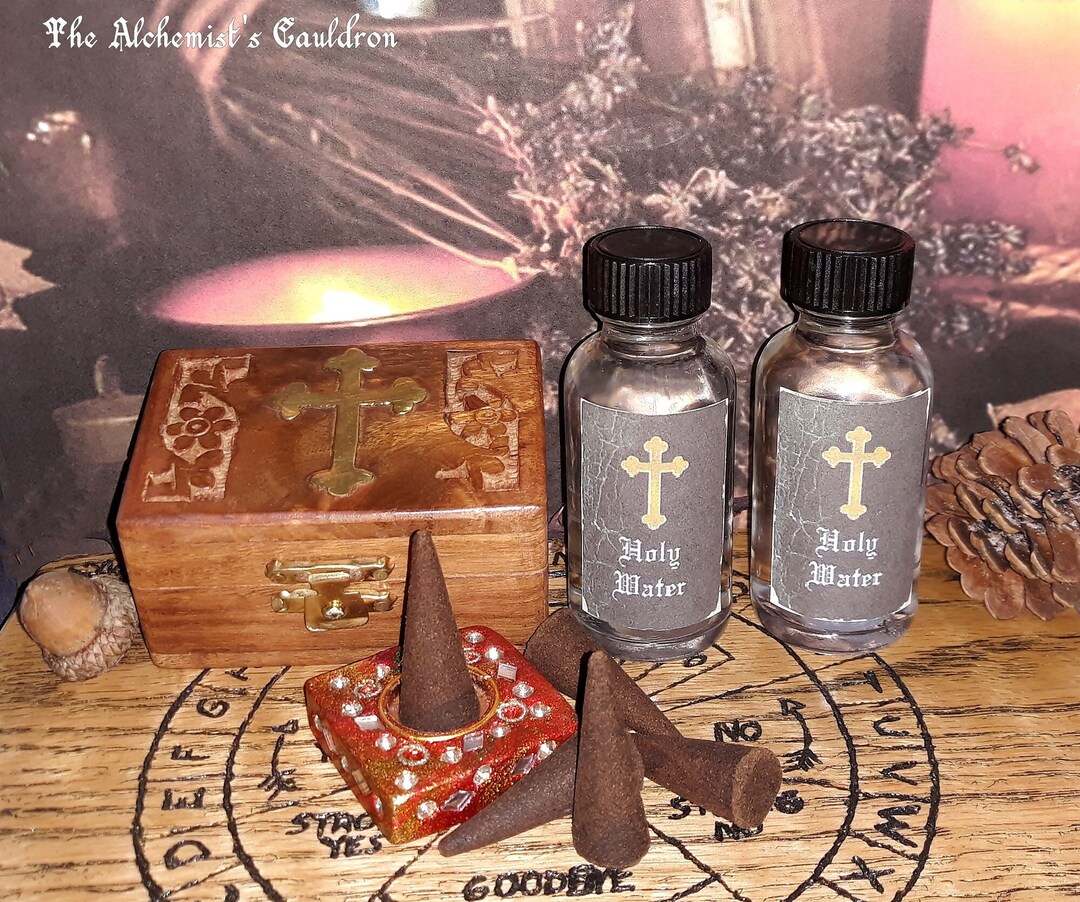 HOLY WATER KIT Blessing & Anointing, Witches Holy Water, Healing Spell ...