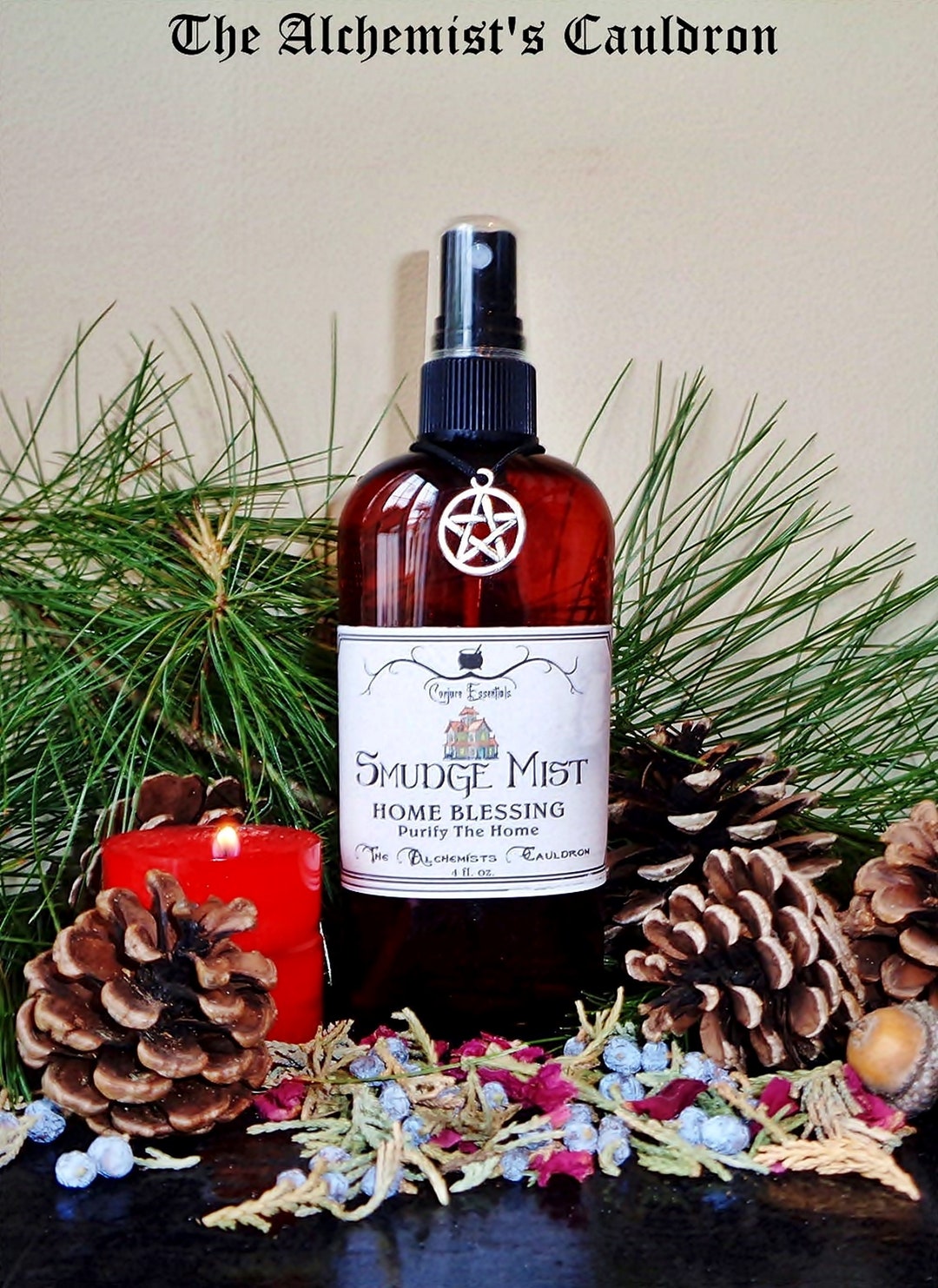 HOME BLESSING 4oz Smudge Spray Clear House of Malevolent - Etsy