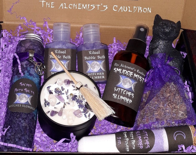 WITCHES SLUMBER, Bath Magick Set, Witches Spa Kit, Bath & Body Gift ...