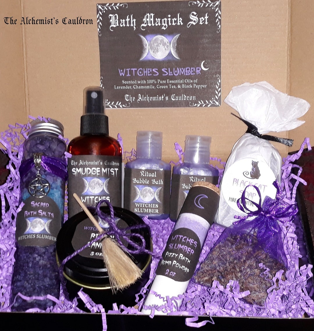 WITCHES SLUMBER, Bath Magick Set, Witches Spa Kit, Bath & Body Gift ...