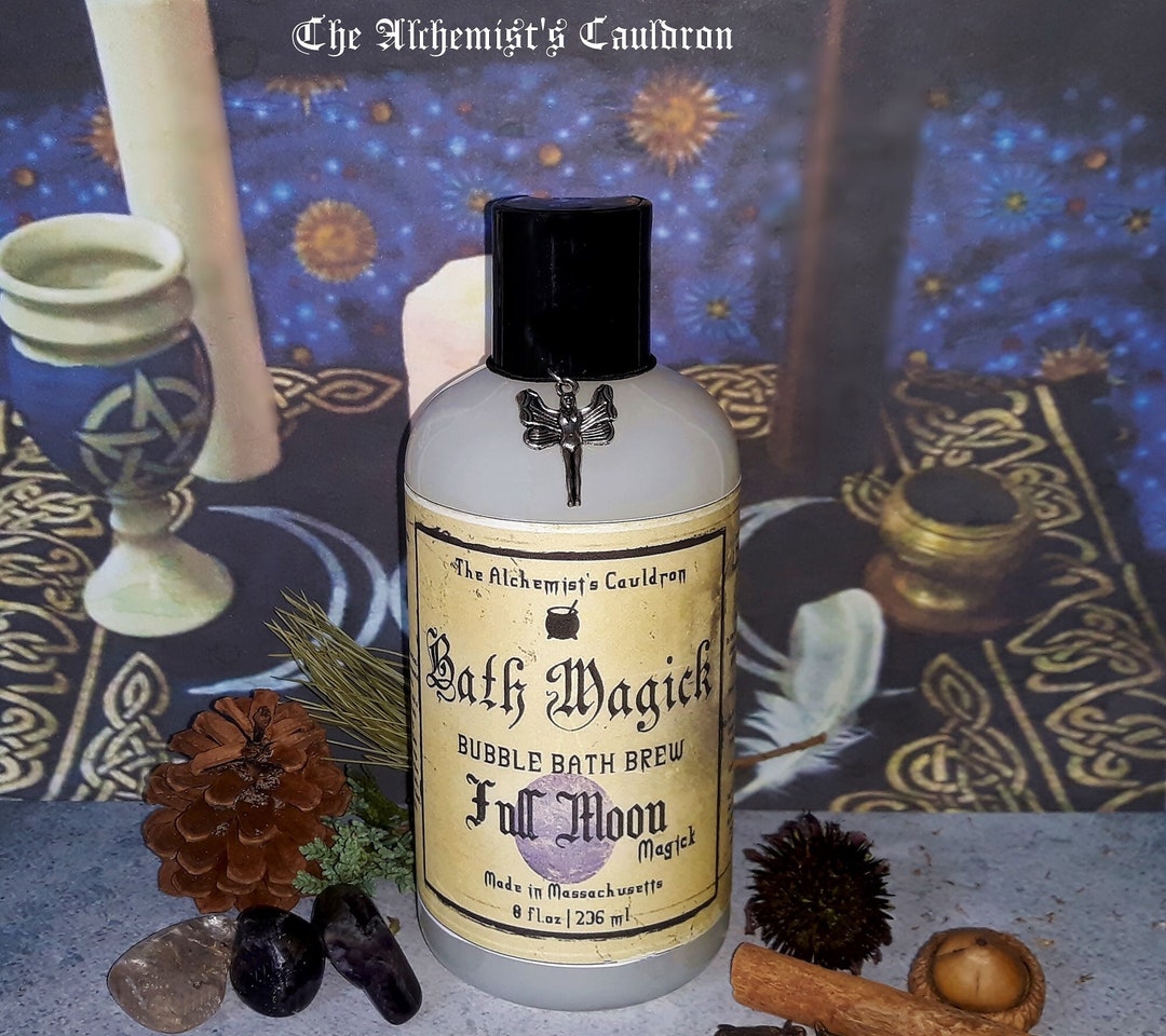 FULL MOON MAGICK Ritual Bubble Bath, Bath Spell, Conjuring Ritual, Make ...