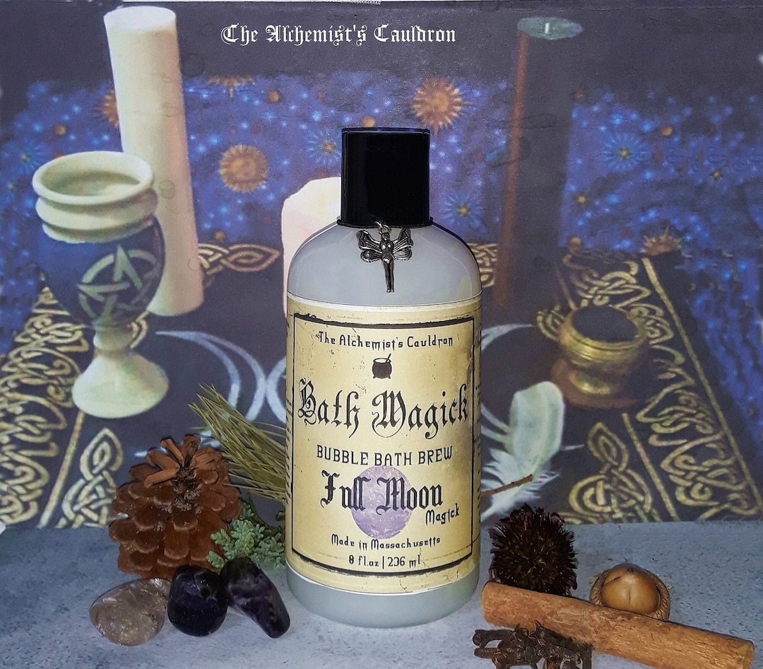 FULL MOON MAGICK Ritual Bubble Bath Bath Spell Conjuring - Etsy
