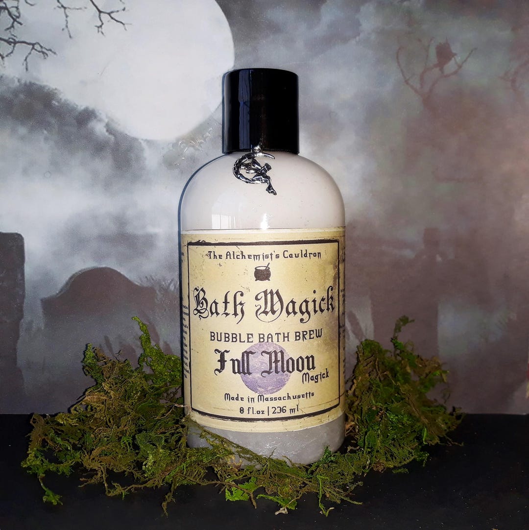 FULL MOON MAGICK - 8 Oz. Ritual Bubble Bath, Conjuring Ritual, Wishes ...