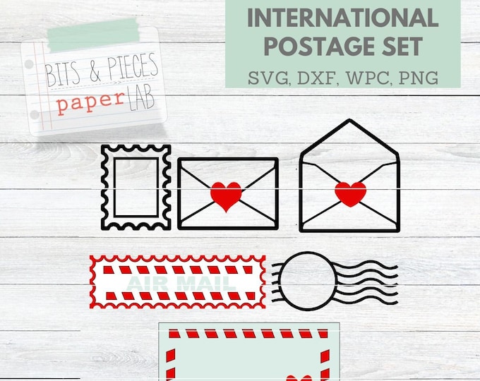 Postcard SVG, Aesthetic Mail Project Svg - Vintage SVG - Airmail Svg ...