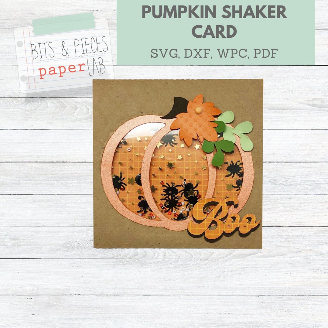 SVG Cut File: Pumpkin Shaker Card SVG, Pumpkin Card SVG - Etsy