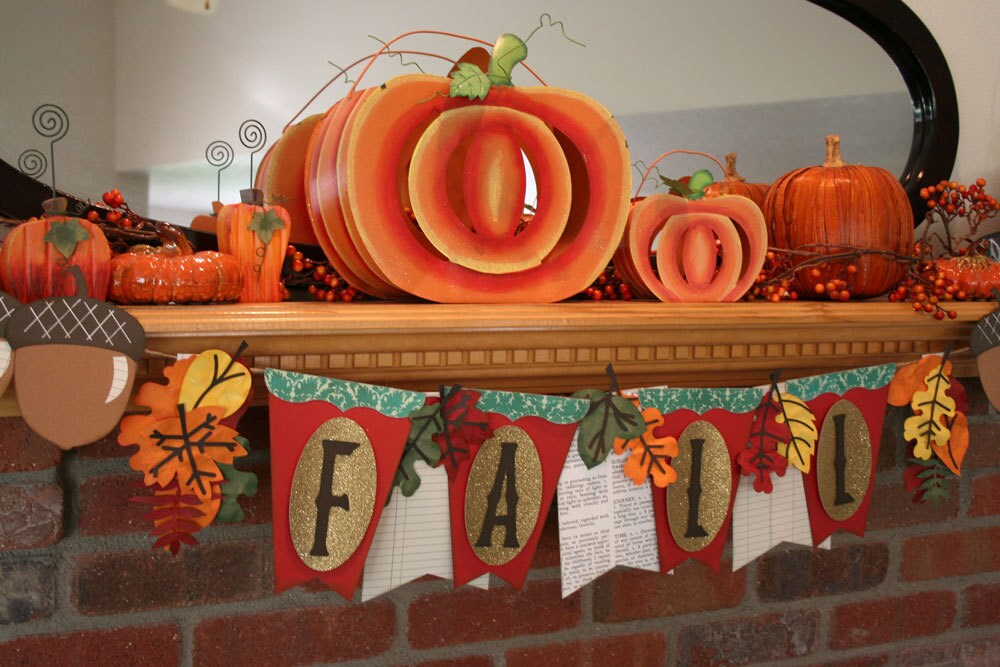 Handmade Fall Leaf Banner: SVG Cutting Files - Etsy