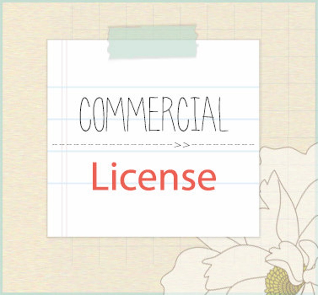 SVG Cut File Commercial License - Etsy