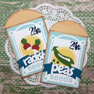 Veggie Seed Packets SVG Cut File for Card Makers - Etsy