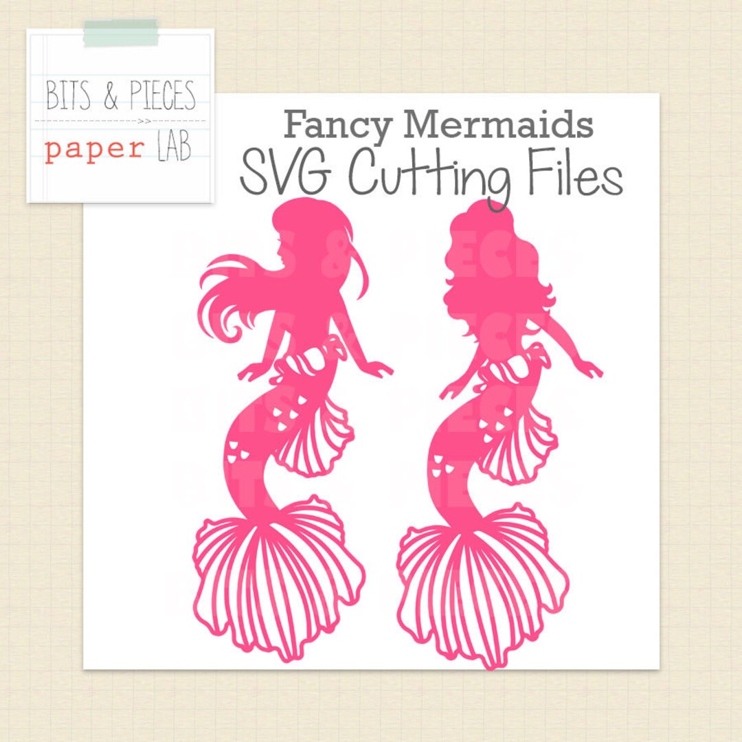 SVG Cutting File: Fancy Mermaids SVG, Fantasy DVG, Mermaid Party - Etsy