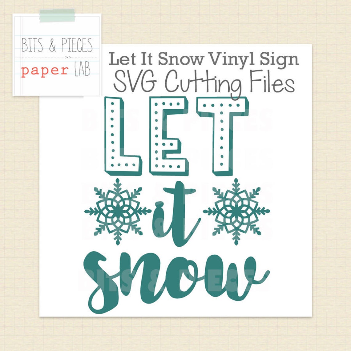 SVG Cutting File: Snow SVG Vinyl Sign SVG Winter Svg - Etsy