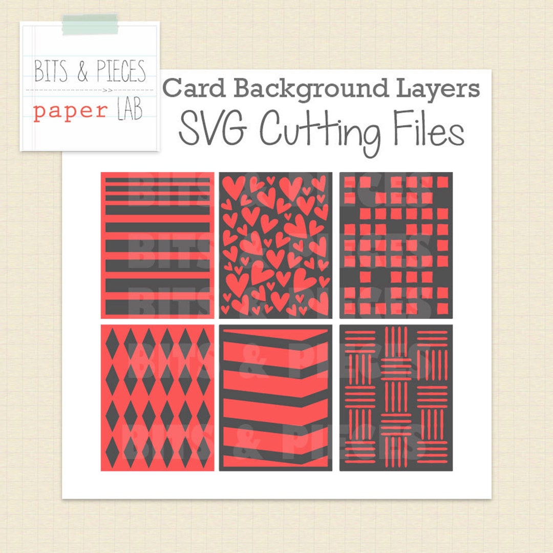 SVG Cutting Files: Card Background Layers - Etsy
