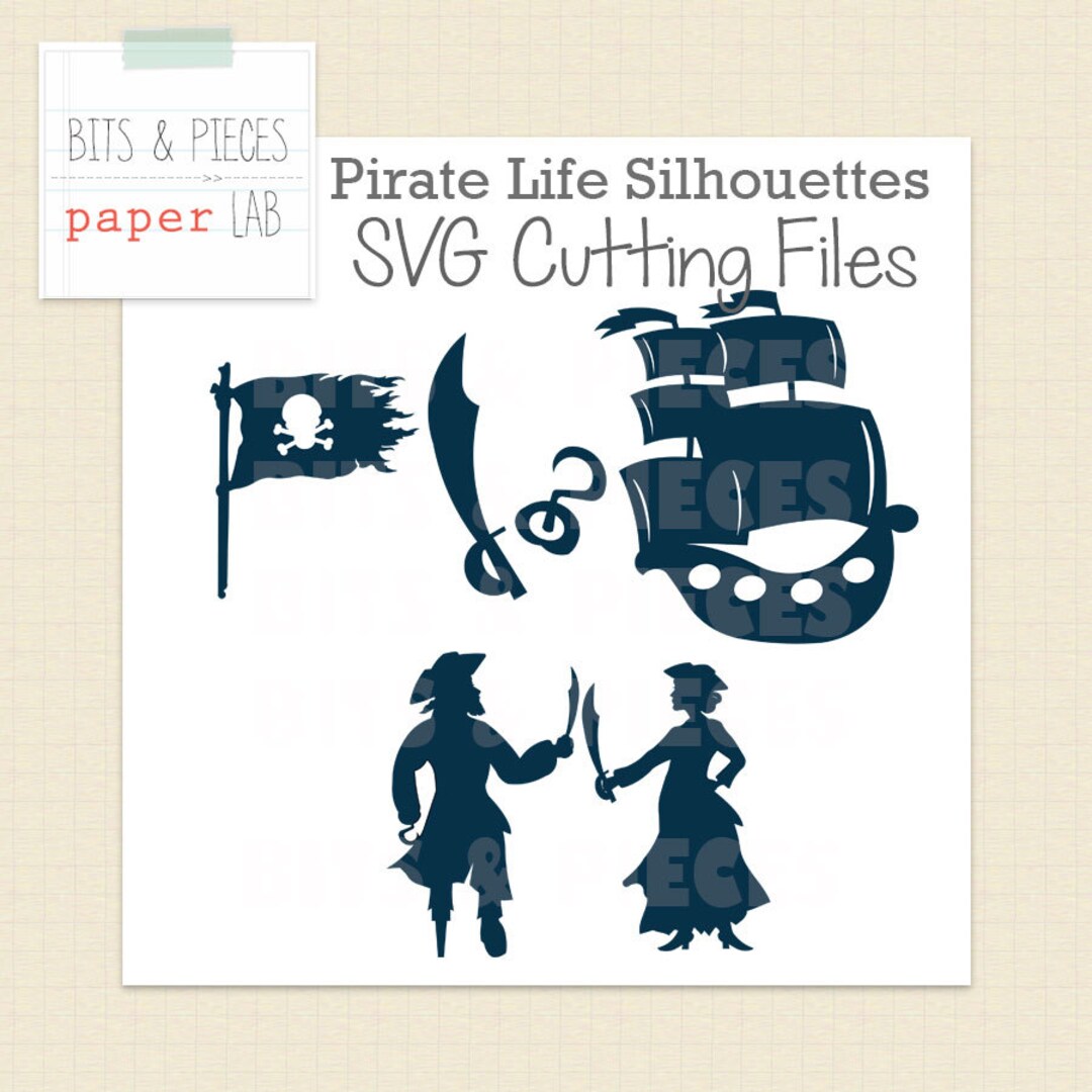 SVG Cutting Files: Pirate Life Silhouettes SVG, Pirate SVG - Etsy