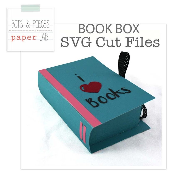 Book Shaped Box SVG Cut Files Book Shaped Party Favor - Etsy