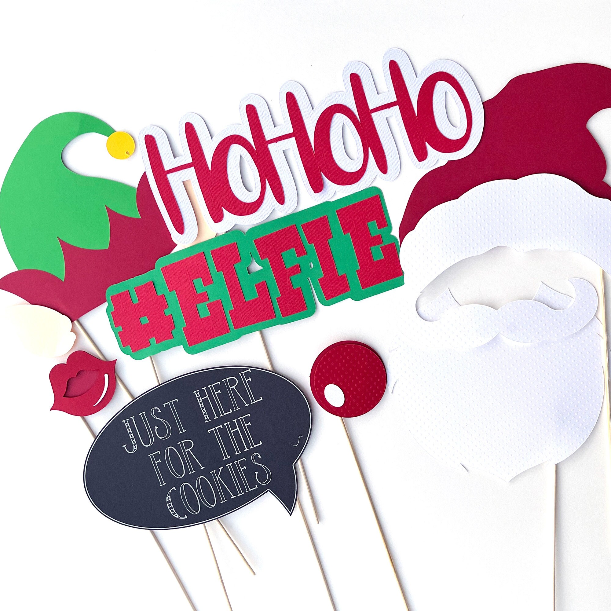 Christmas Photo Booth Props SVG Files - Etsy