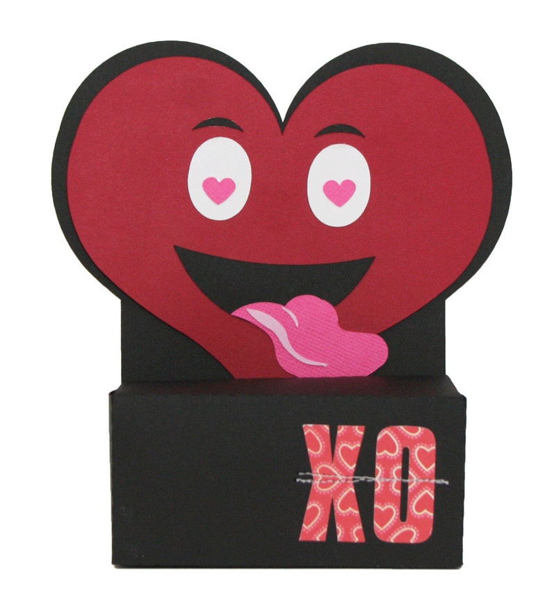 Heart Emoji Treat Box Lovesick: SVG Cutting Files - Etsy