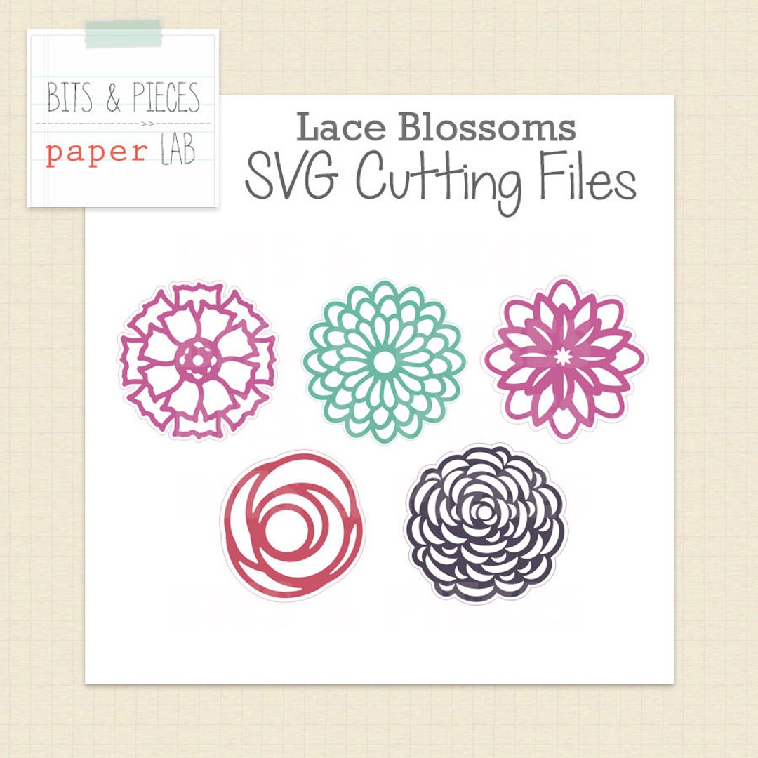 SVG Cutting Files: Lace Flower SVG Blossoms, Flower SVG - Etsy