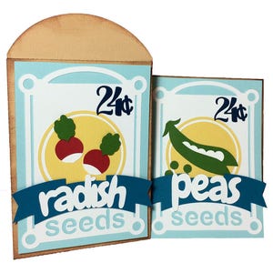 Veggie Seed Packets SVG Cut File for Card Makers - Etsy