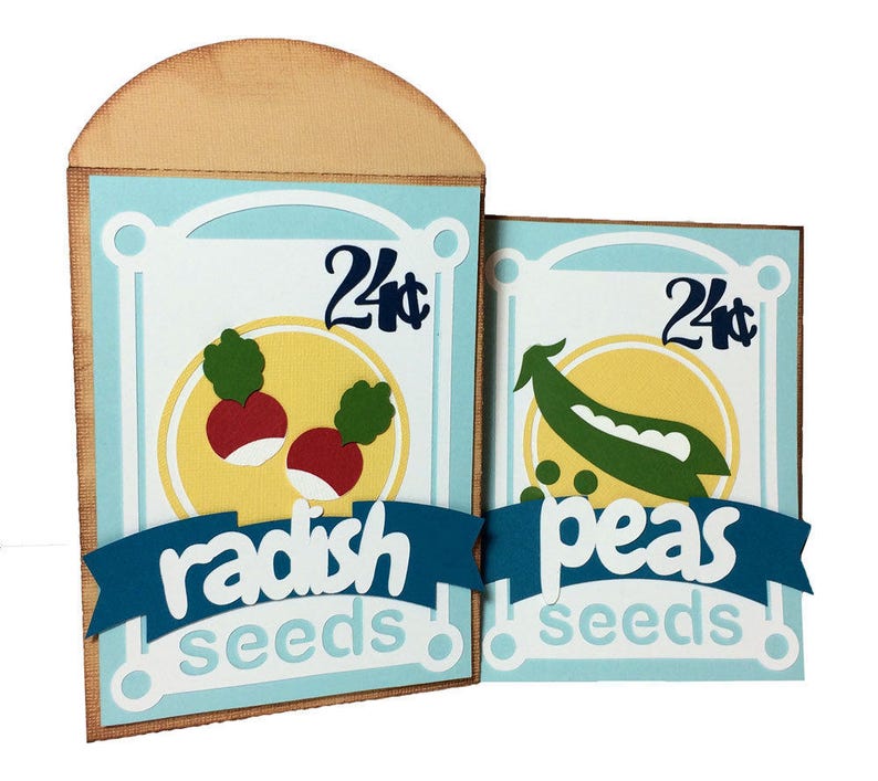 Veggie Seed Packets SVG Cut File for Card Makers - Etsy UK