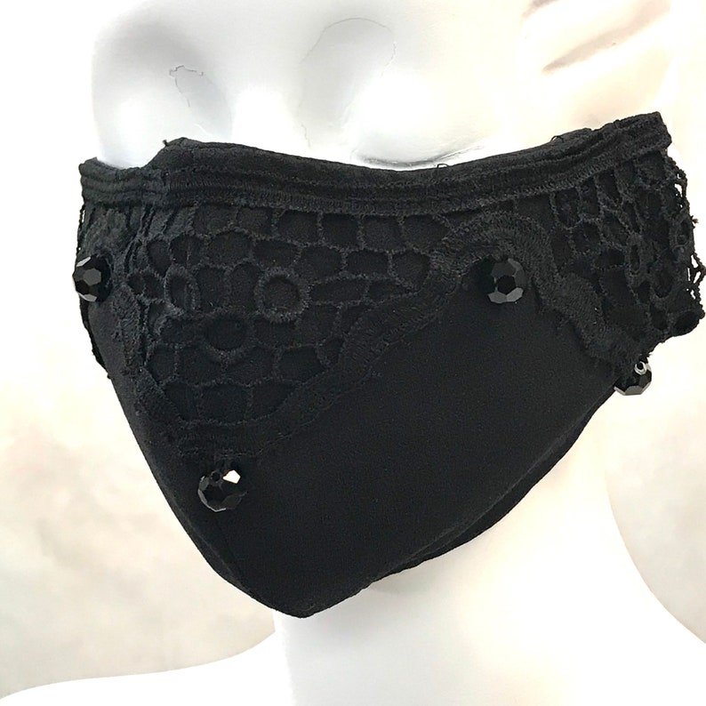 Black Gothic Lace Mask Victorian Masquerade steampunks Black | Etsy
